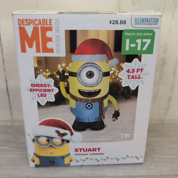 Gemmy | Holiday | Gemmy 45 Minion Stuart Christmas Airblown Inflatable ...